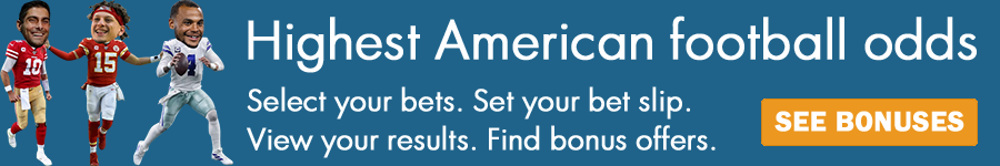 NFL odds comparison of top betting sites - OddsJet