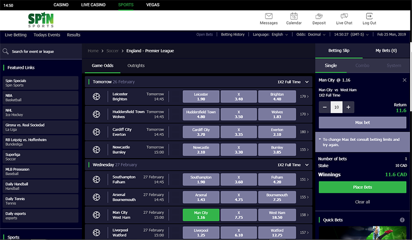 Spin Sports Review | Is Spin Sports a reputable betting site?